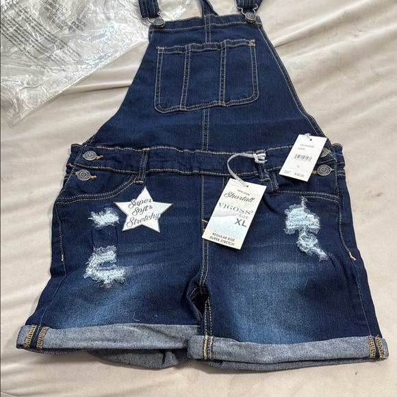 Vigoss | Bottoms | Vigoss Dark Blue Denim Overalls | Poshmark